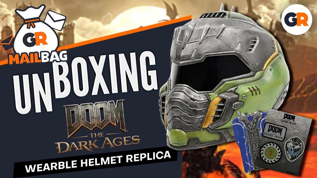 DOOM: The Dark Ages Wearable Helmet Replica Unboxing - Game Rant ...