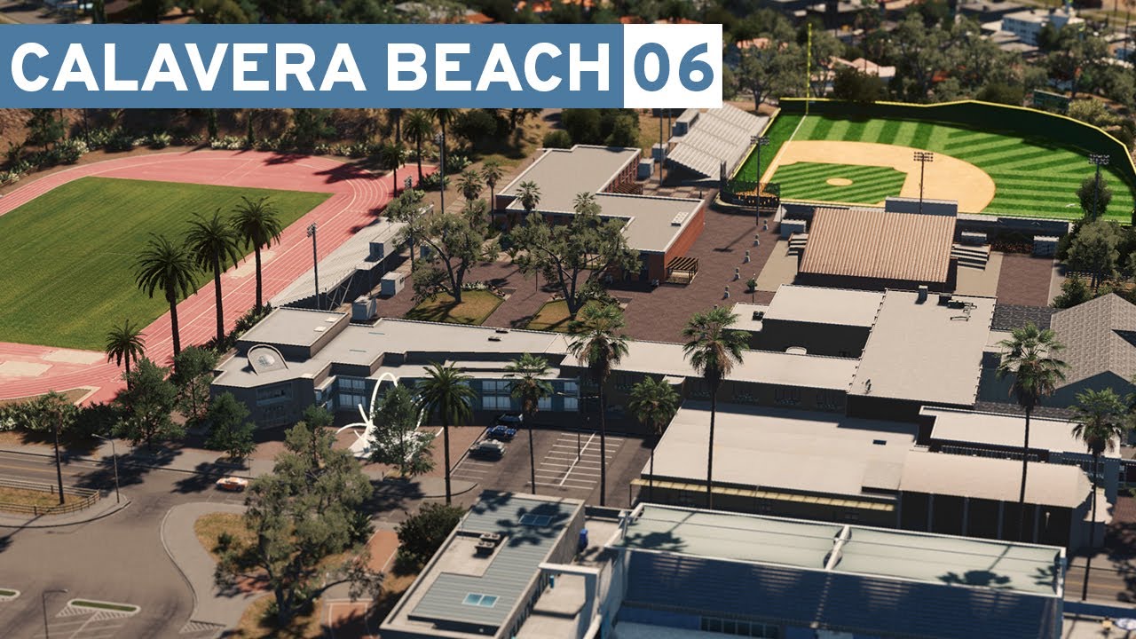 High School - Cities Skylines: Calavera Beach #06 - YouTube