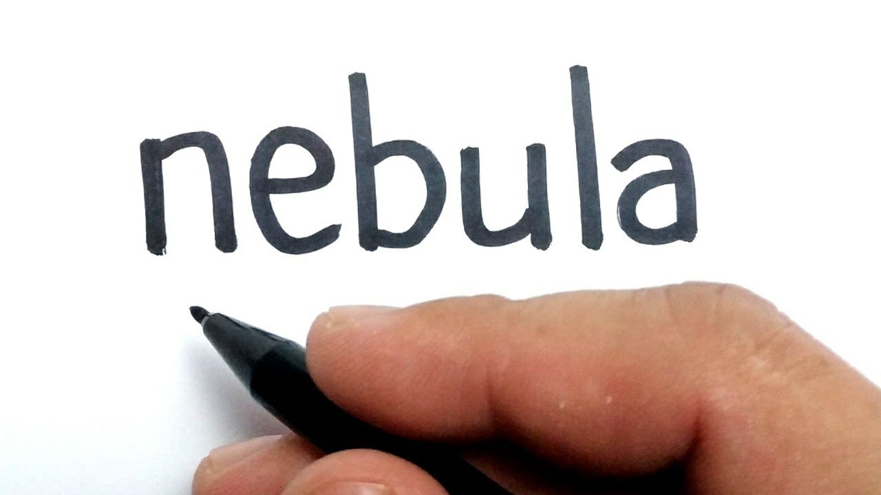 VERY EASY, How to turn words NEBULA into nebula from guardian of the galaxy - YouTube