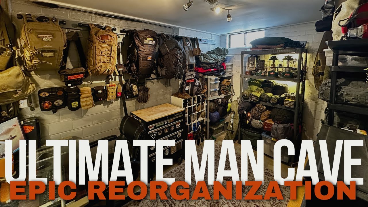 Ultimate Man Cave Epic Reorganization - YouTube