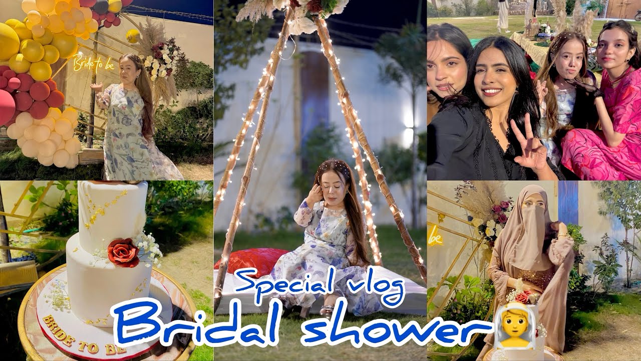 Bridal shower special Vlog | maham ro pari | is baar sab late🤦‍♀️ ...