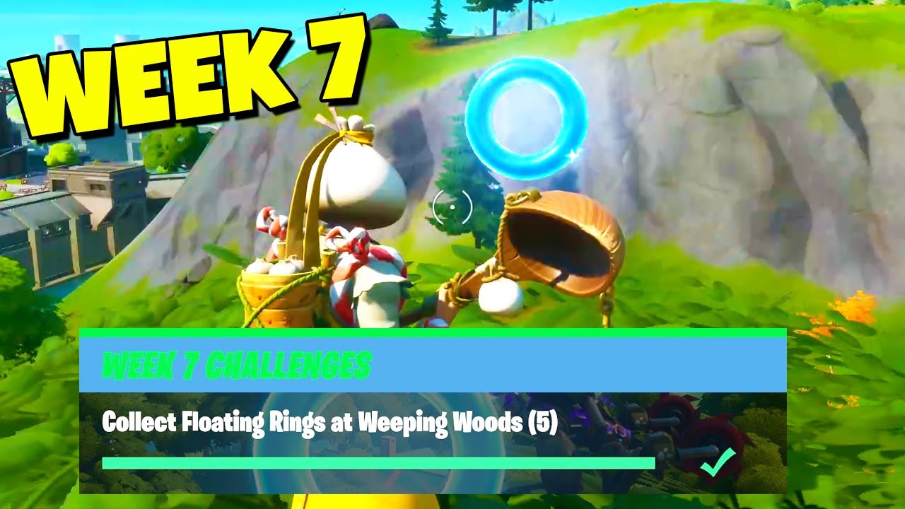 Collect Floating Rings at Weeping Woods Locations - Fortnite Battle ...