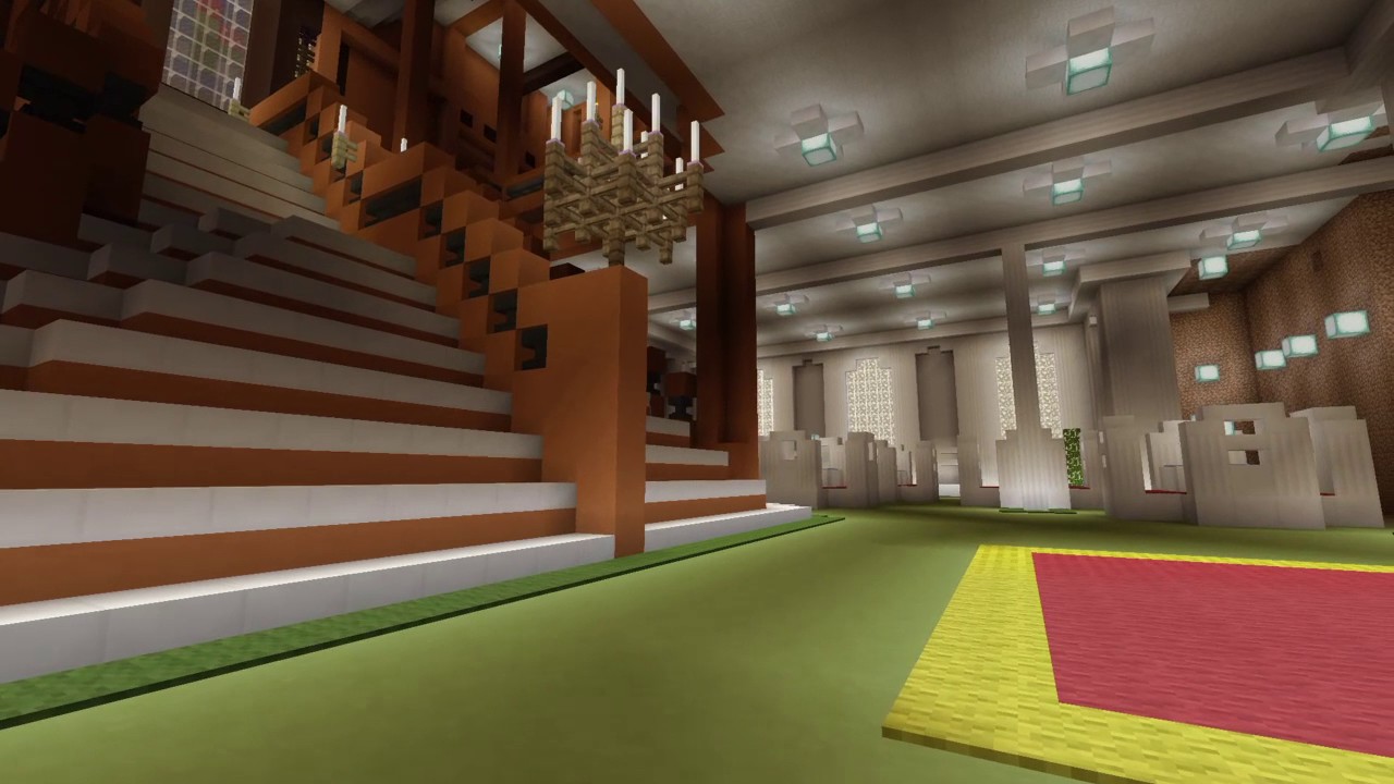 Minecraft 1st class Grand staircase and part of TITAINC - YouTube