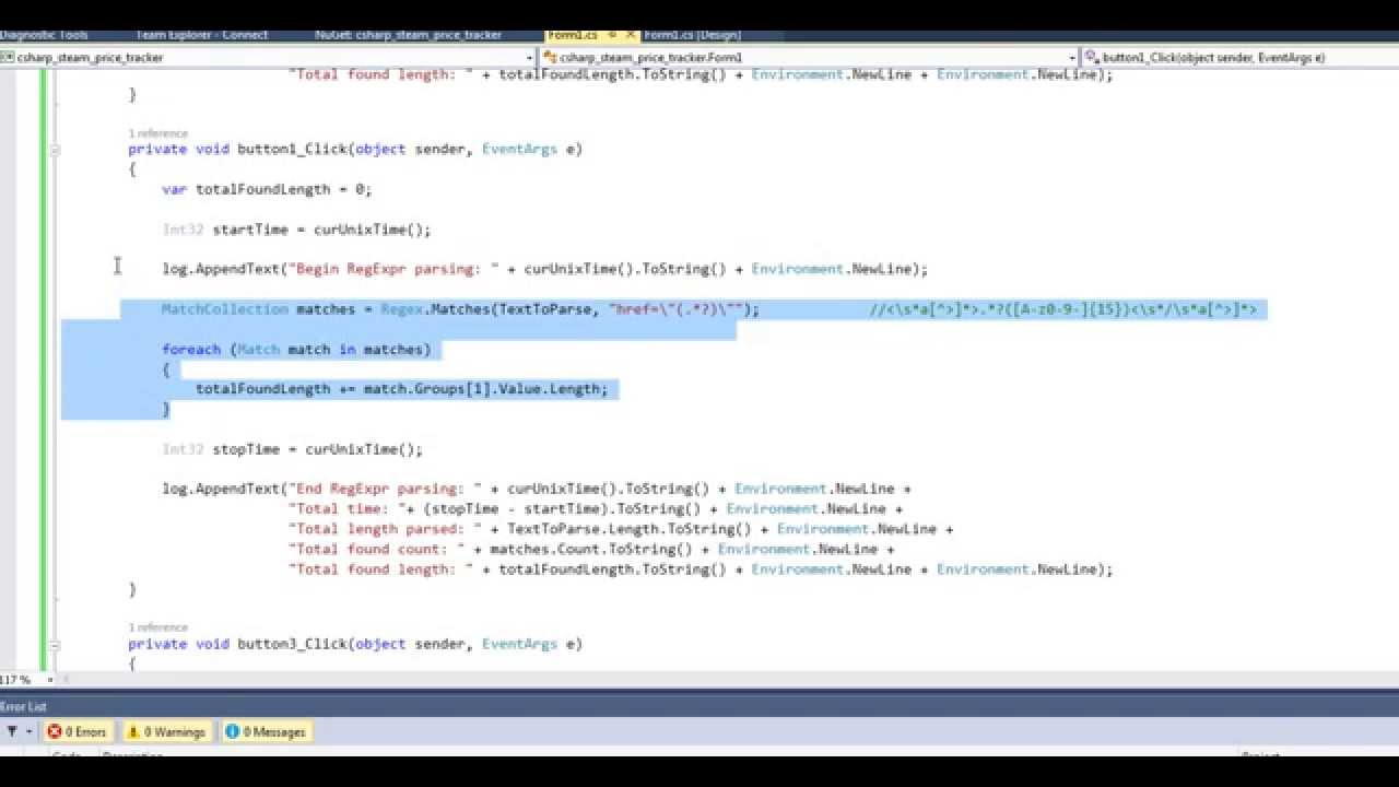 C Regex Vs Htmlagilitypack Parsing Test Youtube