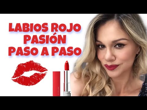 TUTORIAL LABIOS ROJOS PERFECTOS PARA PRINCIPIANTES - YouTube
