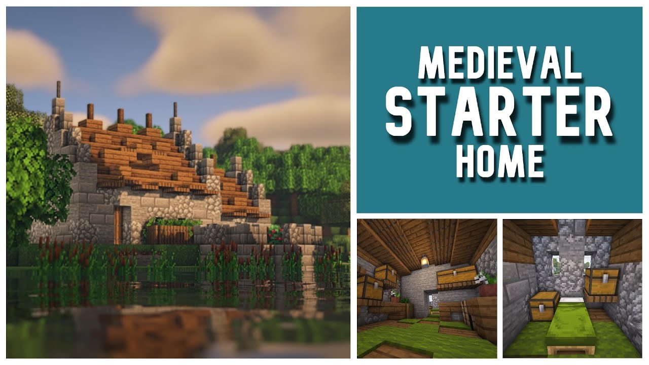 Minecraft | How To Build A Medieval Starter Home Tutorial | Episode 1 ...