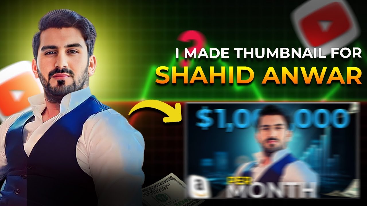 EASY THUMBNAIL TUTORAIL IN PHOTOSHOP 2024 || @shahidanwarllc YOUTUBE ...