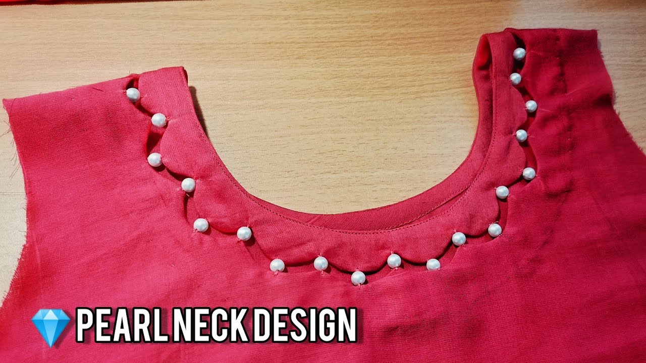 💎 PEARL AND CUTWORK NECK DESIGN || - YouTube