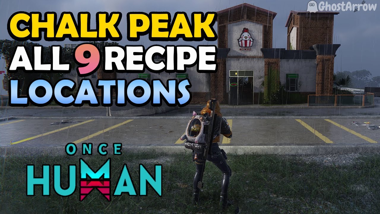 Once Human - All 9 Food & Drink Recipe Locations in Chalk Peak - YouTube