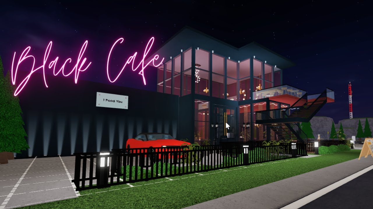 Black Cafe Restaurant in ROBLOX RESTAURANT TYCOON 2 - YouTube
