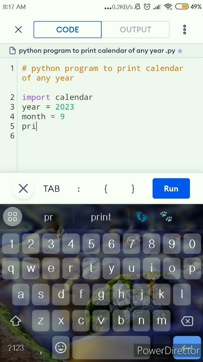 python program to print calendar of any year. #shorts #shortvideo #viral #python - YouTube