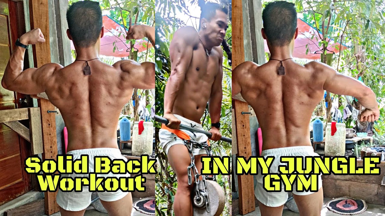 SOLID BACK WORKOUT IN MY JUNGLE GYM - YouTube