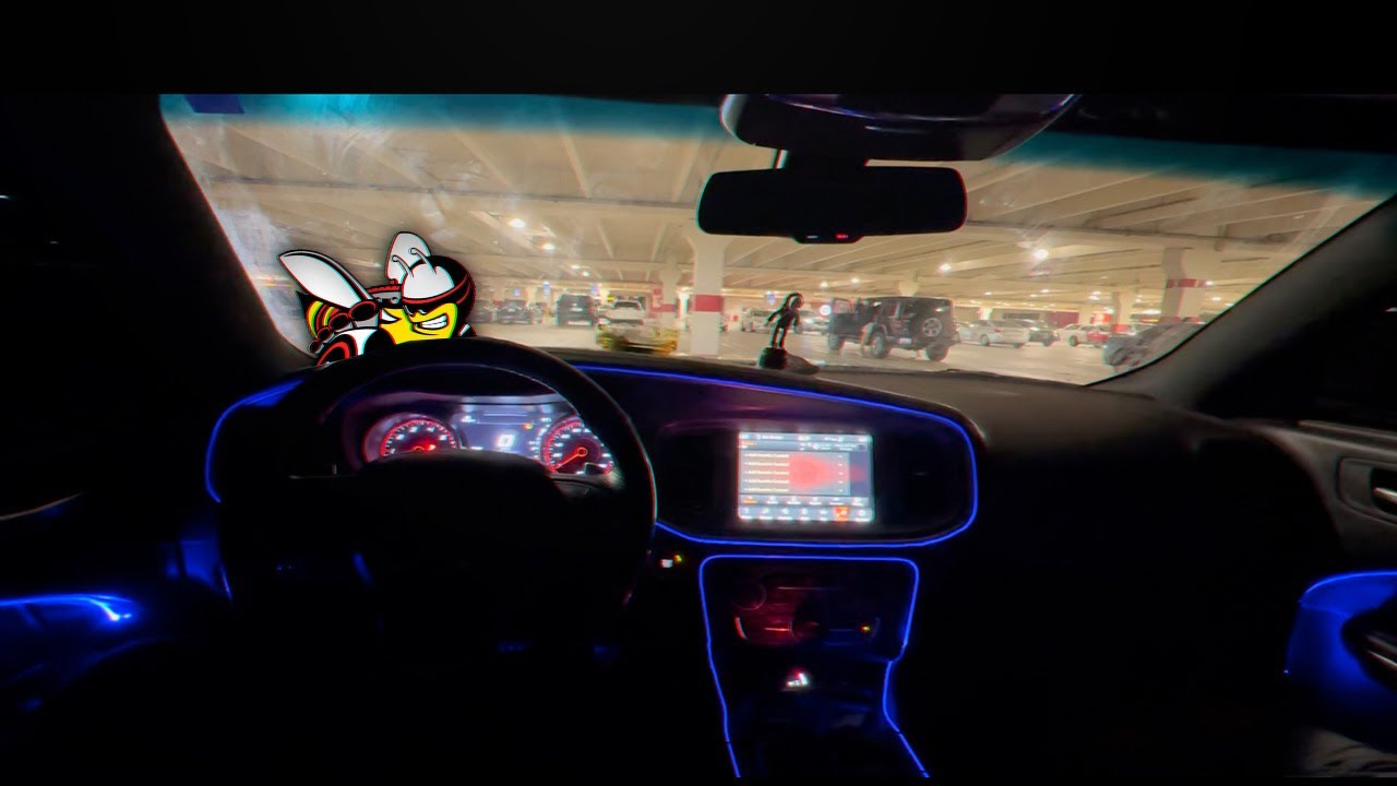 INSTALLING LED STRIP LIGHTS IN MY SCAT PACK🐝 - YouTube