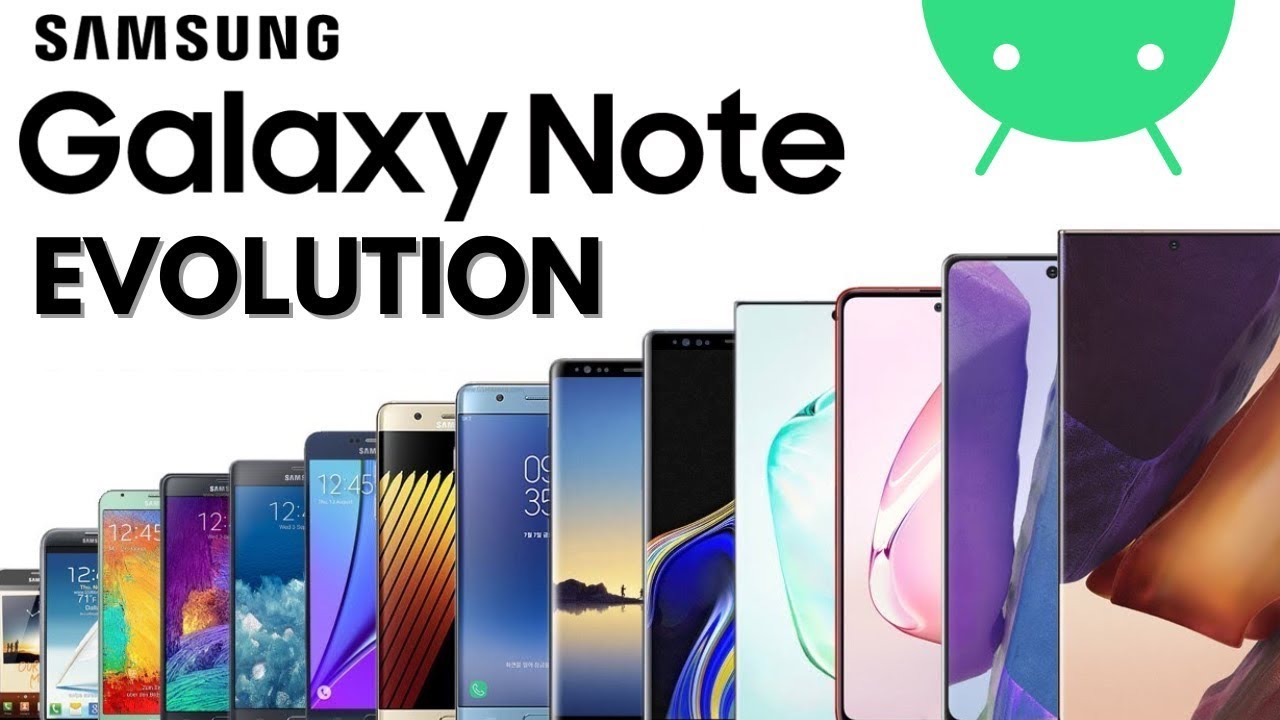 Samsung Galaxy Note Series Evolution - YouTube