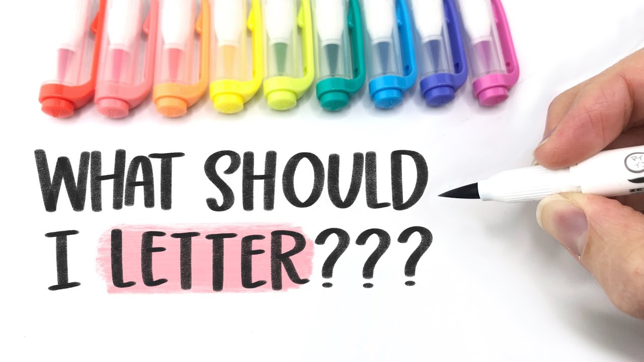 10 Hand Lettering Ideas to Practice when you don't know what to letter ...