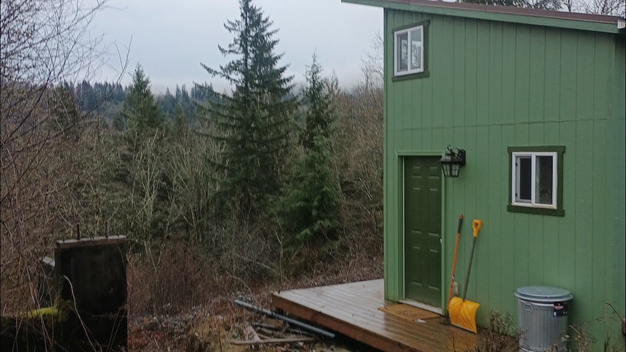 Tiny house 12x16 interior tour and property tour - YouTube