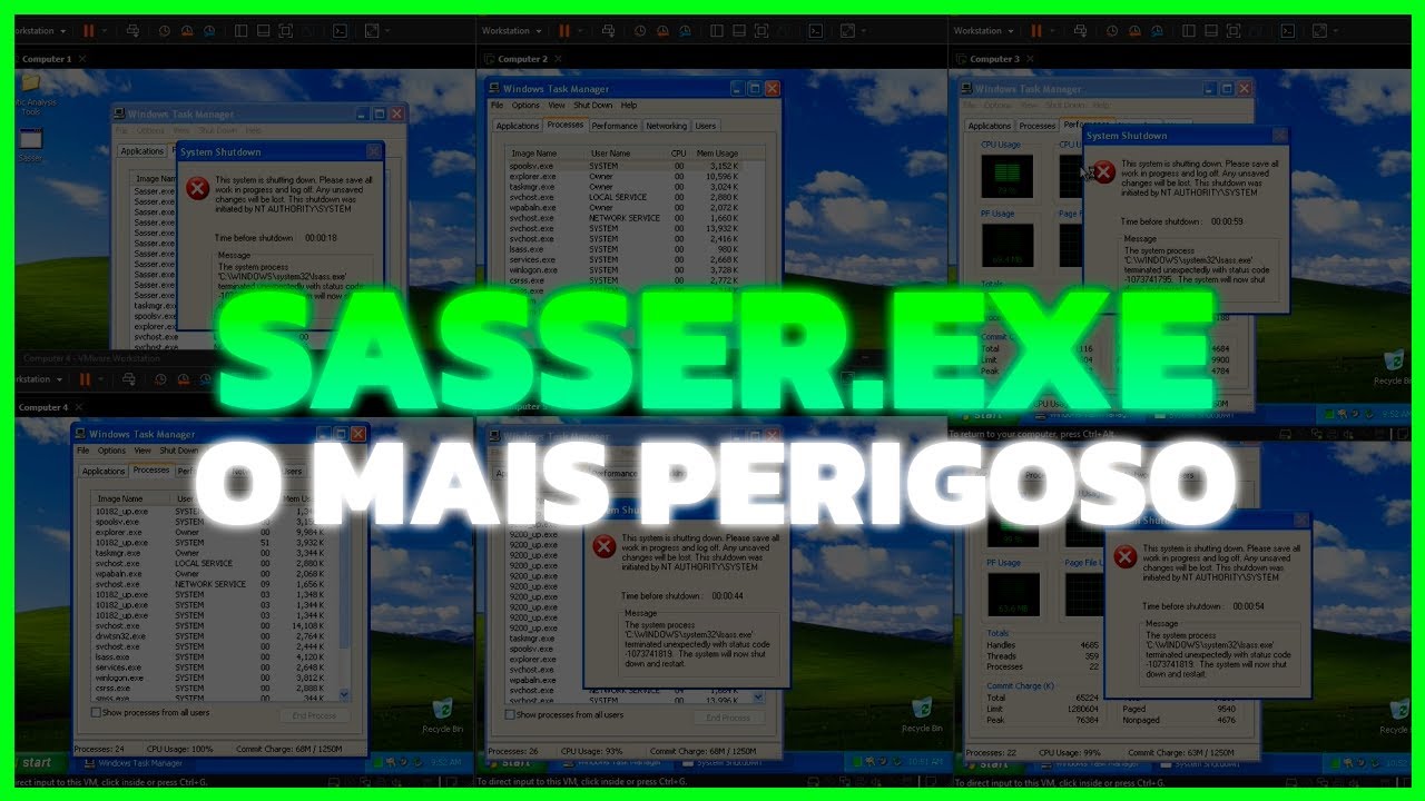 💥 6 MÁQUINAS VS 1 MALWARE (Net-Worm.Win32.Sasser) - YouTube