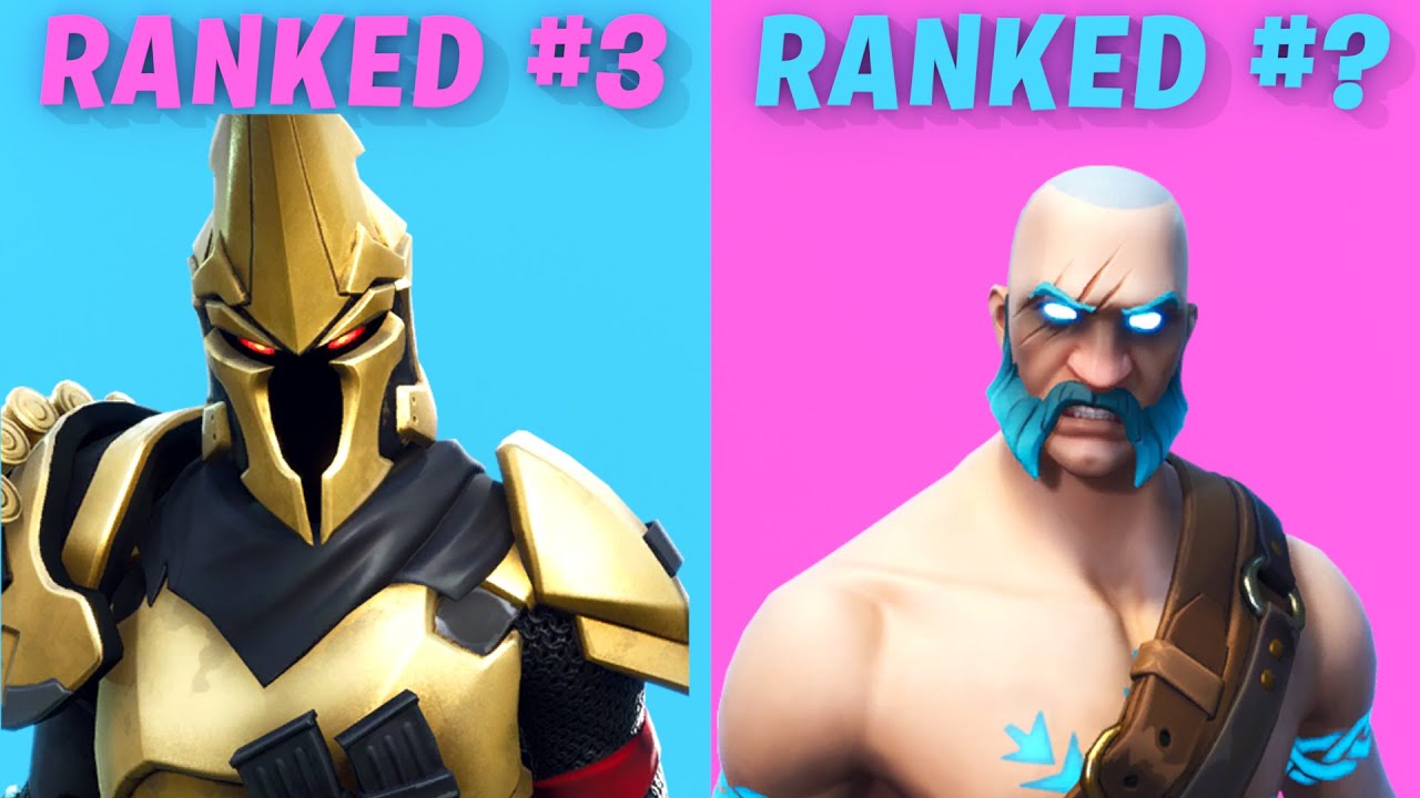Ranking Every Tier 100 Skin In Fortnite (season x) - YouTube