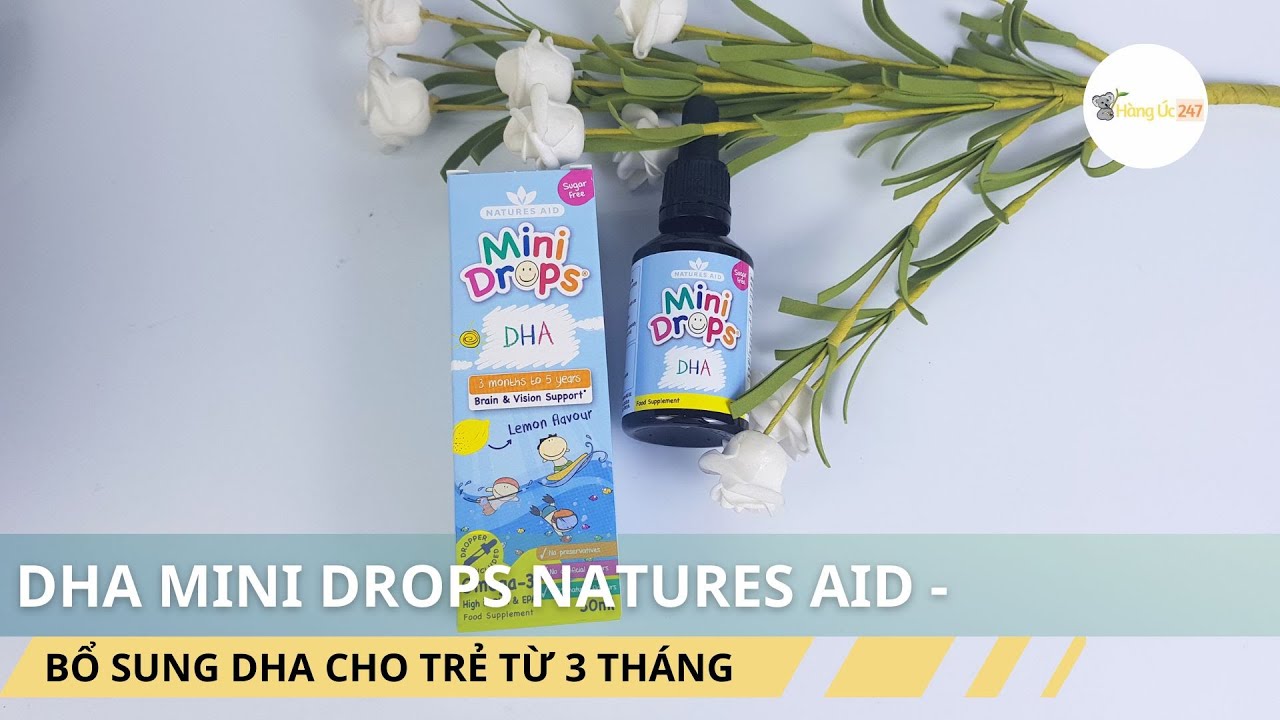 DHA Mini Drops Natures Aid Bổ Sung DHA Cho Trẻ Từ 3 Tháng - HÀNG ÚC 247 ...