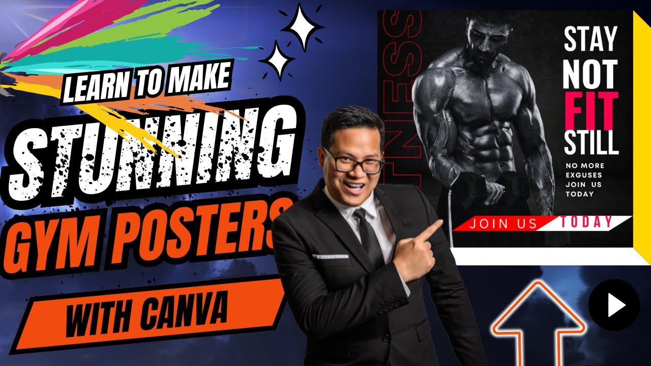 Learn How Top Make Gym POSTERS with Canva [ S1 EP-4 ] - YouTube