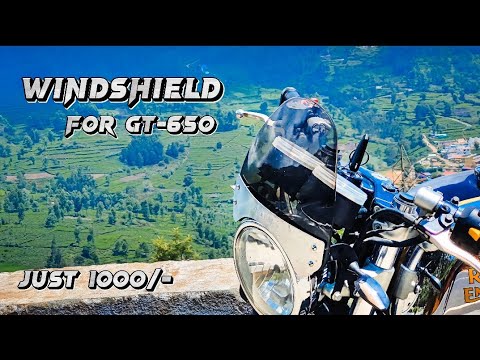 Chrome with Blake windshield For Continental GT-650|Royal Enfield|Bike modifications|Bike ...