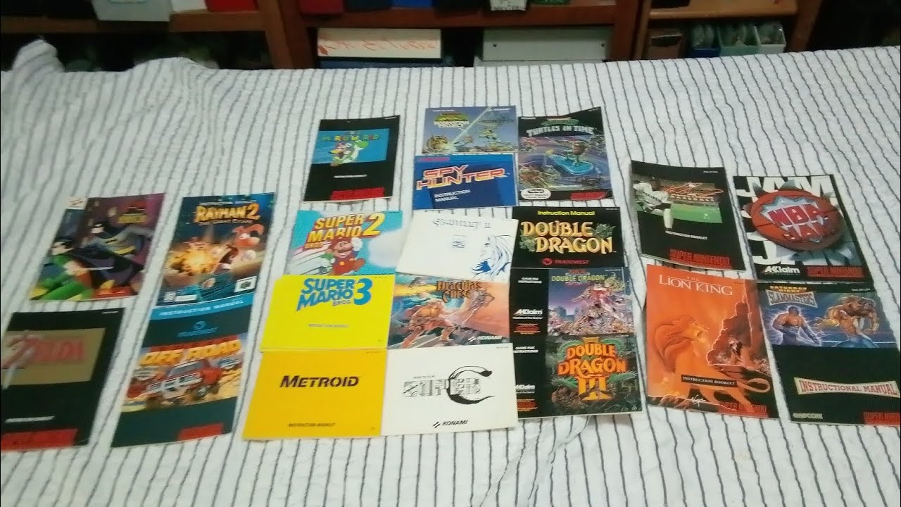 Vintage Video Game Instructions guides - YouTube