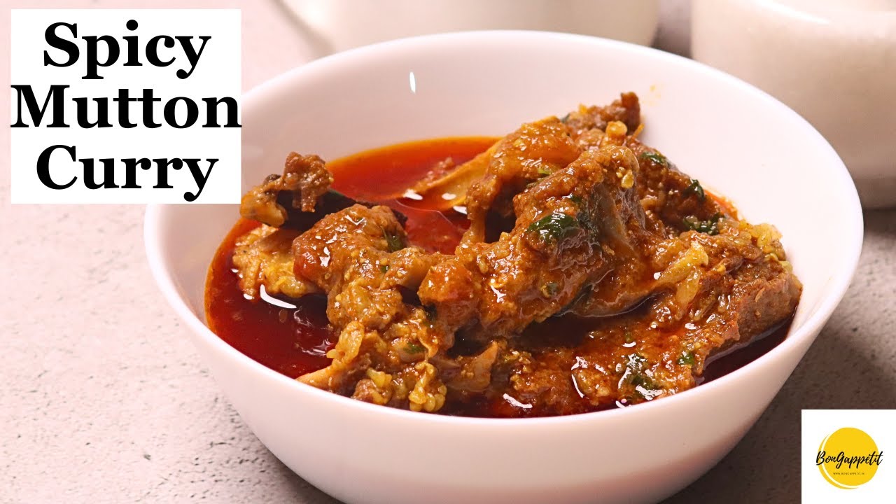 Spicy Mutton Curry | South Indian Style Mutton Masala | Mutton Curry ...