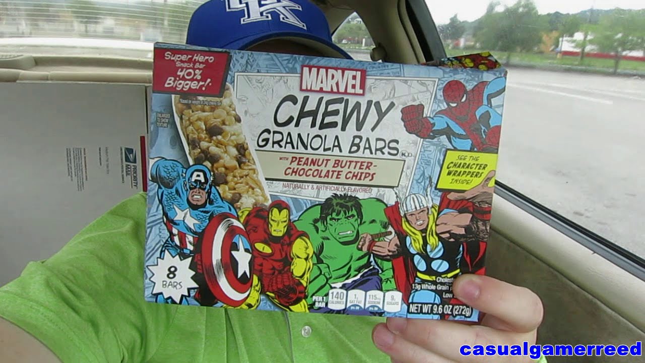Reed Reviews Marvel Chewy Granola Bars With Chocol - YouTube