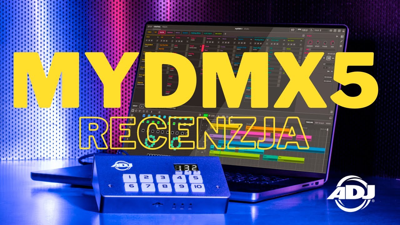 ADJ MYDMX5 / Sterownik - Interfejs DMX 2024 - Polska Recenzja - YouTube