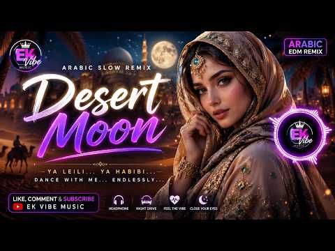 🌙 Desert Moon (Arabic Slow Remix) | Ya Leili Ya Habibi | Emotional EDM 2026 - EK Vibe Music