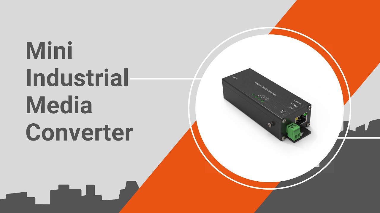 Mini Industrial Fiber Media Converter | Ethernet to Fiber Media ...