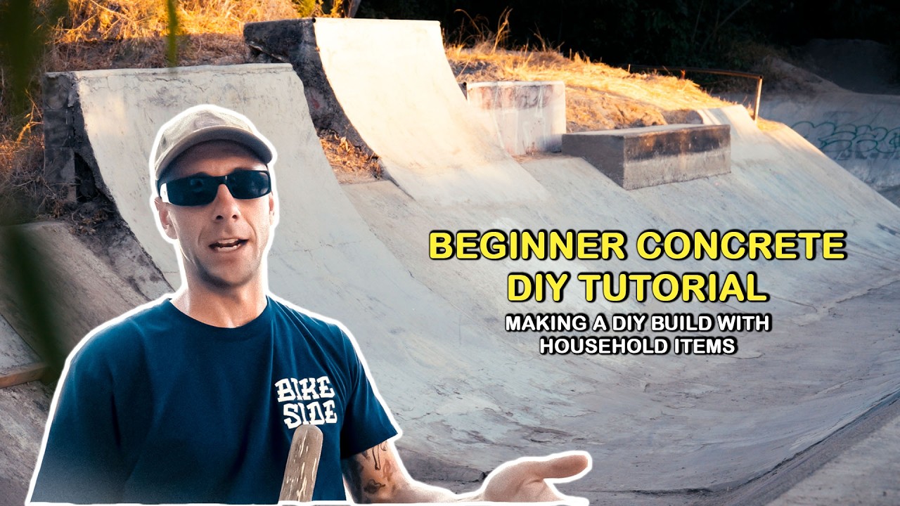 HOW TO MAKE A BMX DIY CONCRETE SKATEPARK FOR CHEAP - YouTube