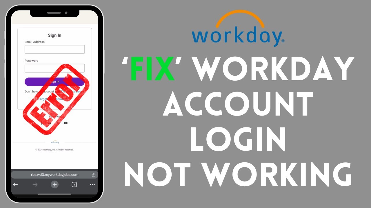 How to Fix Workday Account Login Not Working 2024? - YouTube