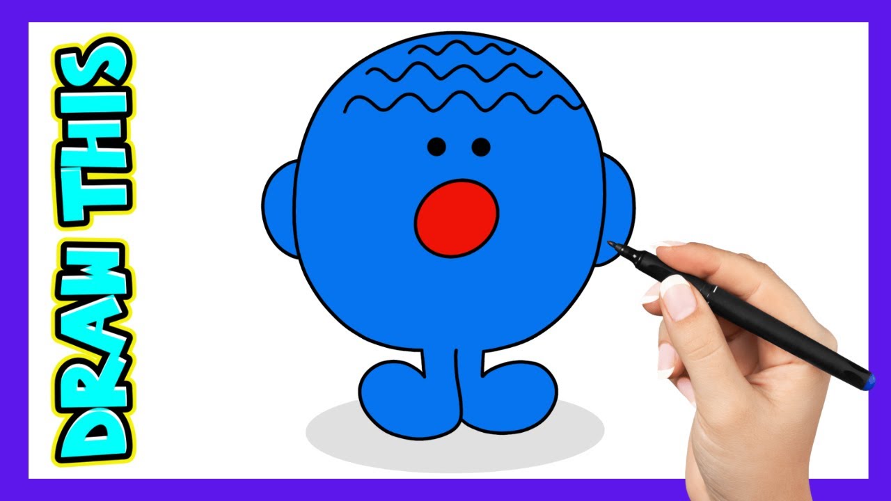 How to draw Mr Worry easily Mister Men - YouTube