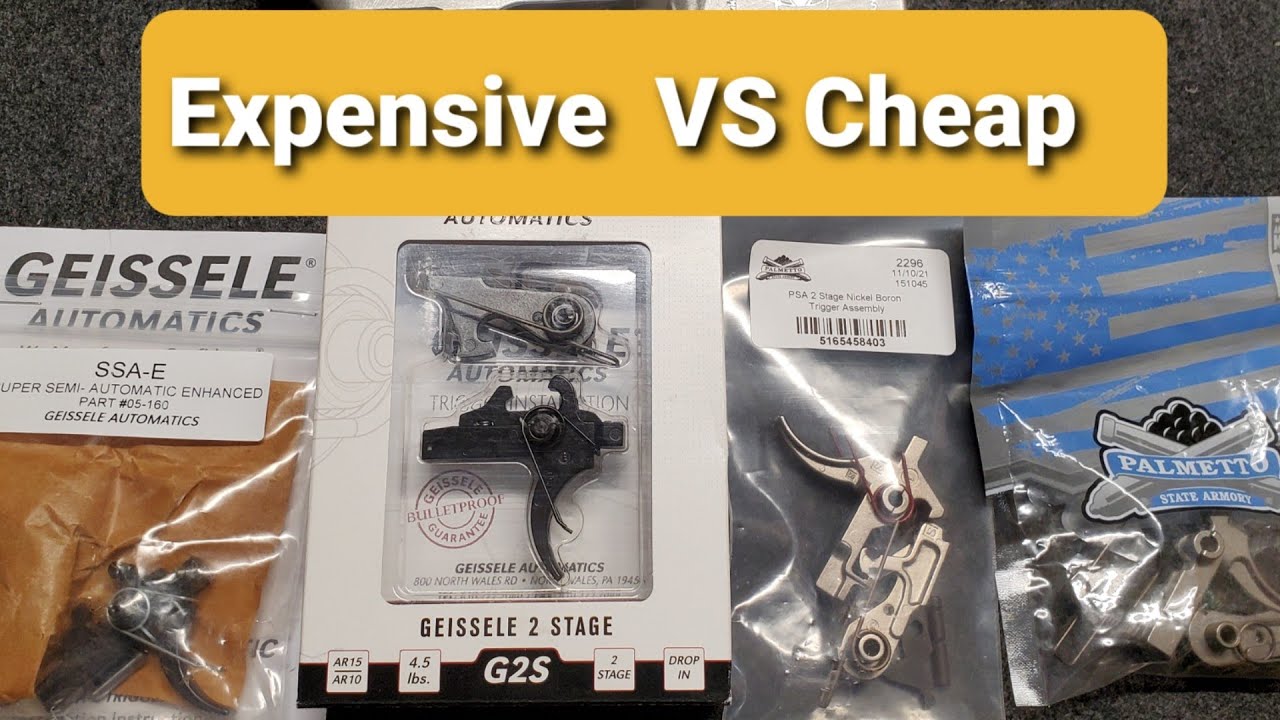 Triggers Compared (AR15 two stage triggers) - YouTube