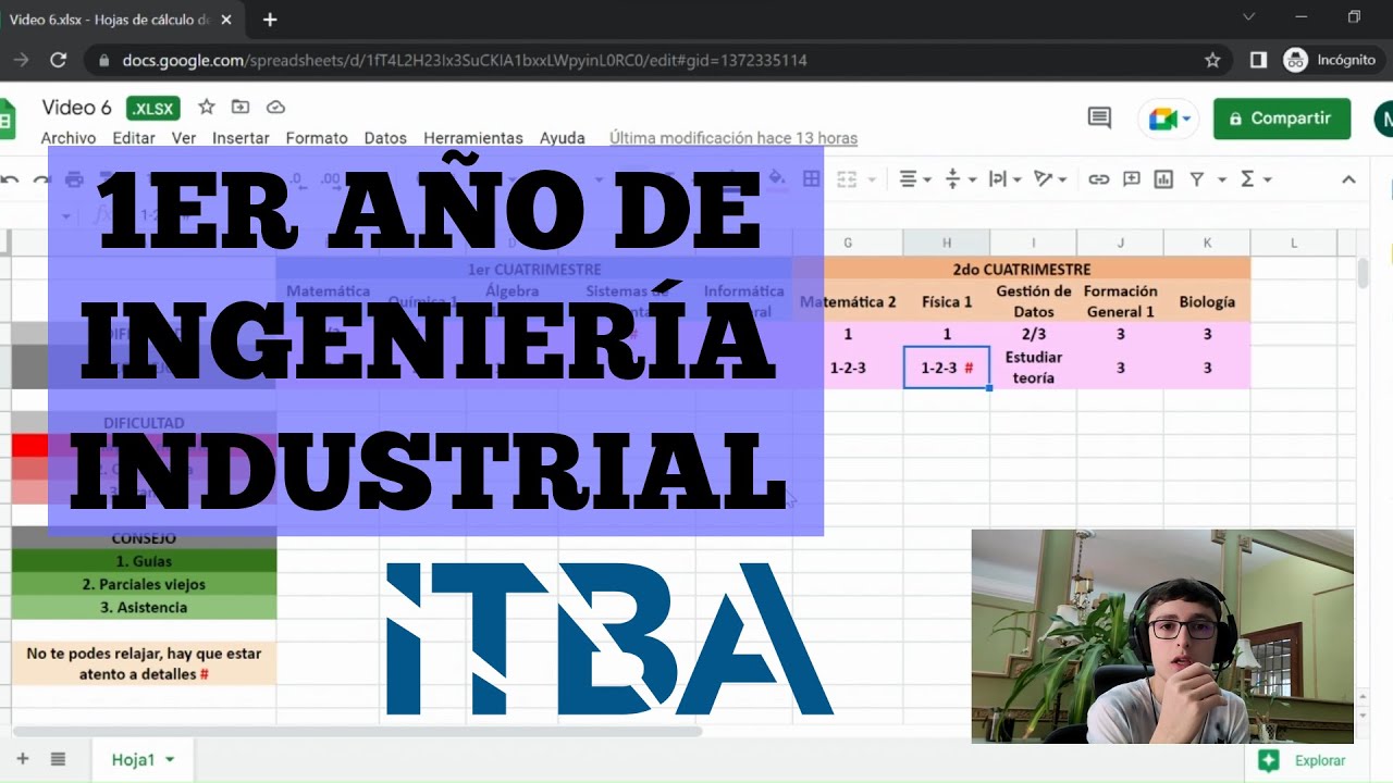 TERMINÉ EL PRIMER AÑO DE INGENIERÍA INDUSTRIAL Y TE CUENTO CÓMO ES ...