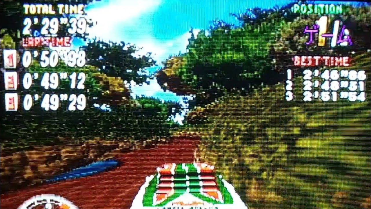 SEGA RALLY CHAMPIONSHIP(SS)ARCADE PRACTICE DESERT 2'29"39 STRATOS RV ...