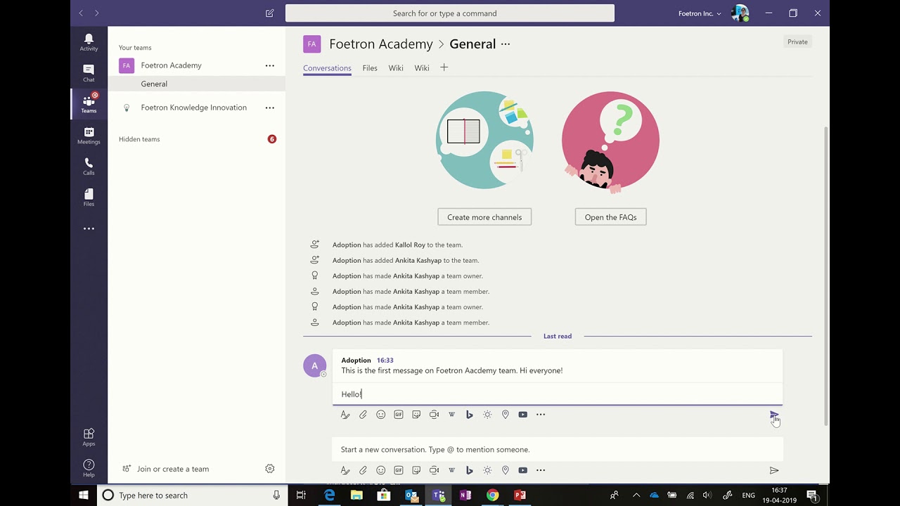 How to reply to an ongoing conversation in Microsoft Teams? - YouTube