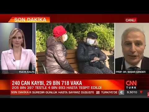 Cnn turk - Güncel Korona Virüs Tablosu - Prof. Dr. Başar Cander Değerlendiriyor.