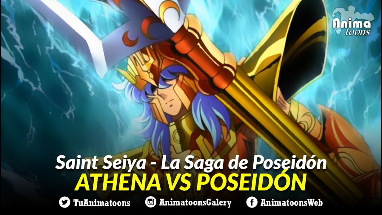 Athena vs Poseidon | Saint Seiya La Saga de Poiseidón - YouTube