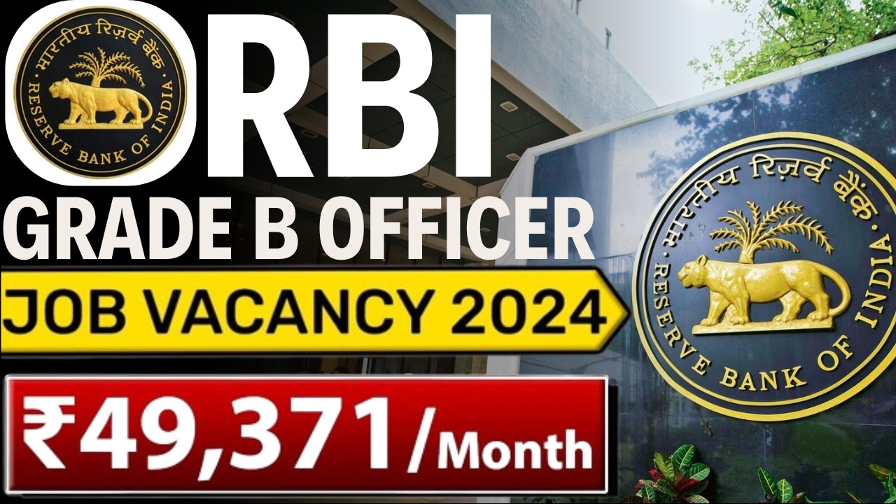 RBI Recruitment 2024 🔥🔥 | Salary ₹1,22,000/month | Freshers Eligible ...