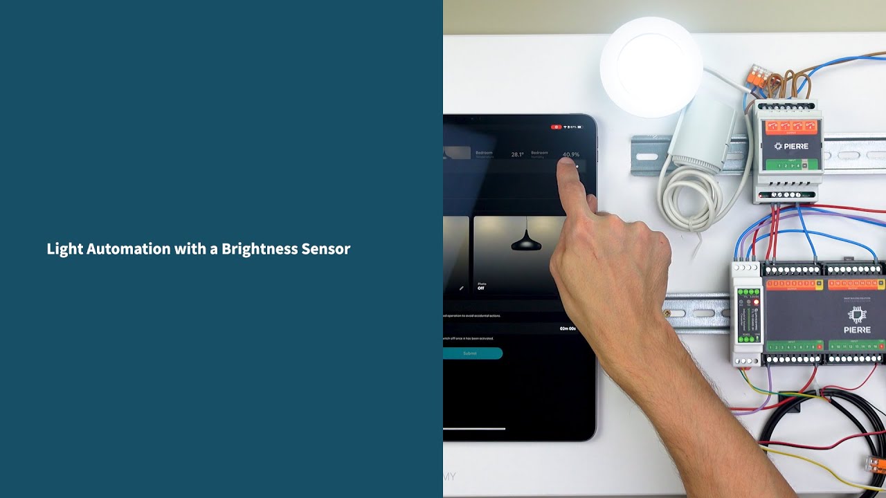 PIERRE Academy - Light Automation with a Brightness Sensor - YouTube