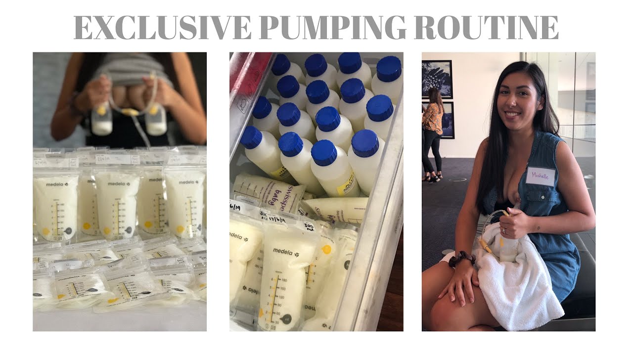 EXCLUSIVE PUMPING ROUTINE | EXPRESSING BREASTMILK - YouTube