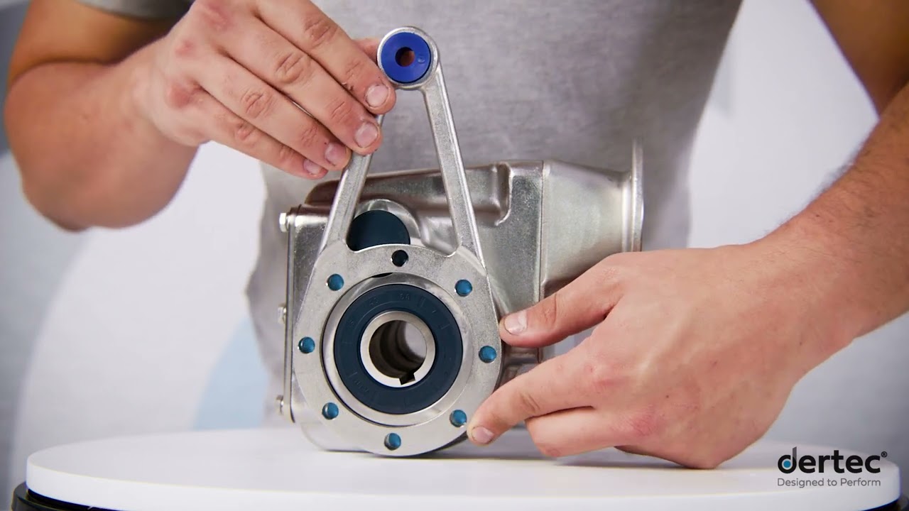 Stainless steel hypoid bevel gearbox FK – Dertec - YouTube