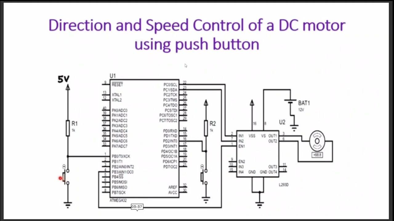 DC MOTOR INTERFACING AVR EEC 341 - YouTube
