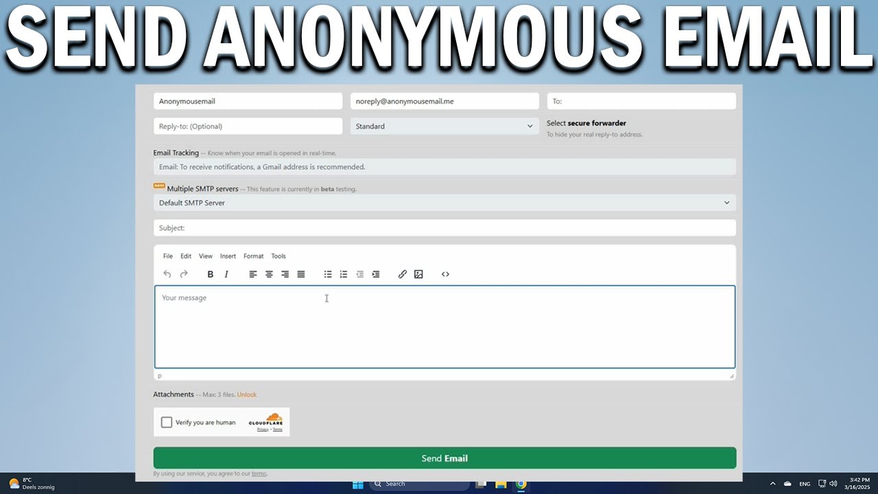 How To send anonymous email - YouTube