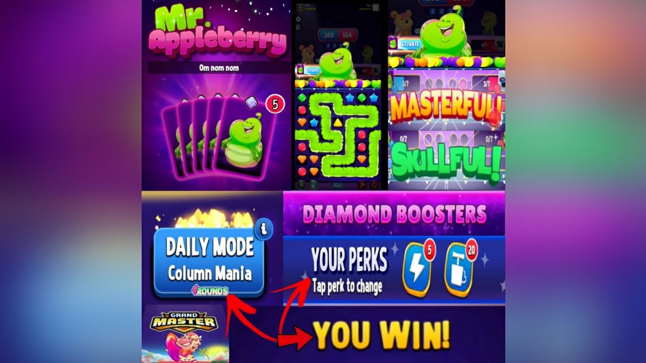 Guarantee Win with this booster & Perks in Daily Mode 💯 #matchmaster # ...