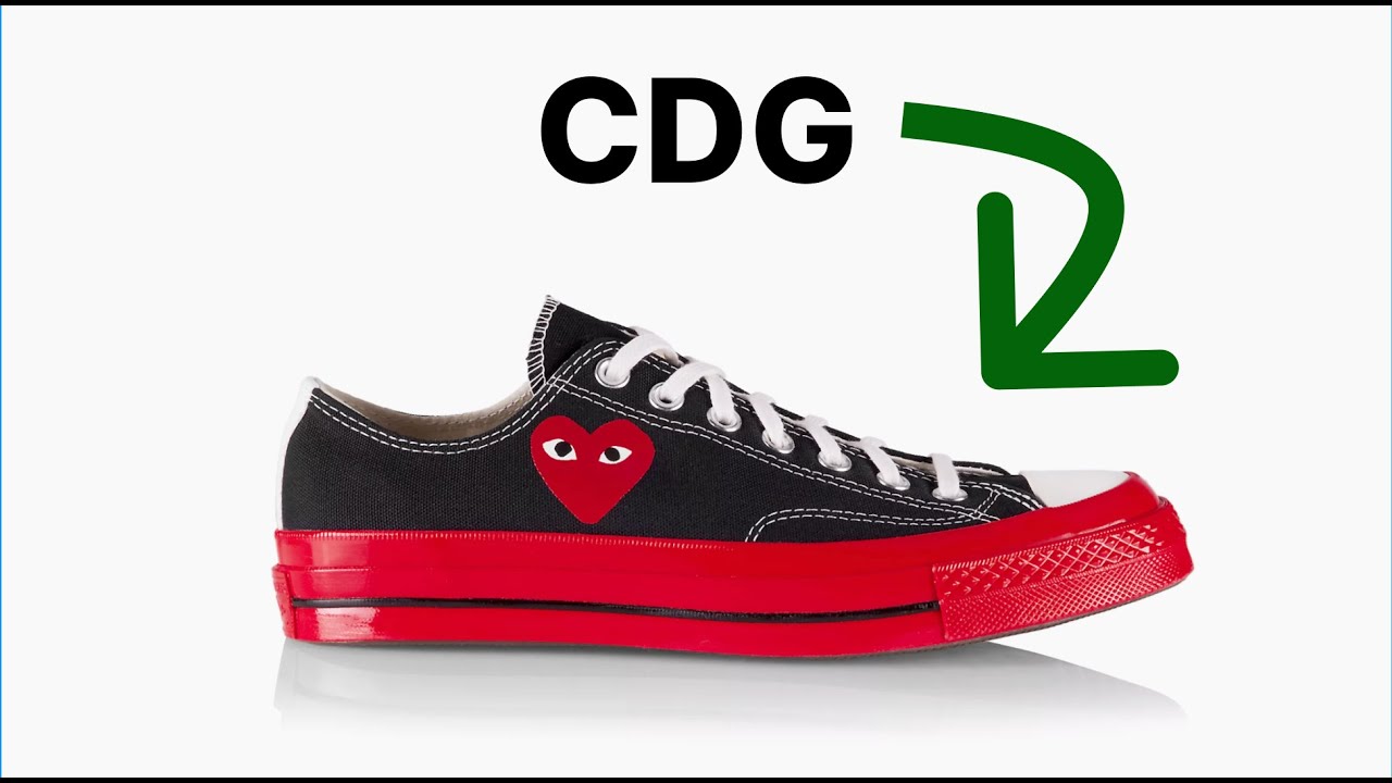 Detailed unboxing CONVERSE X CDG RED SOLE CHUCK 70 LOW - YouTube