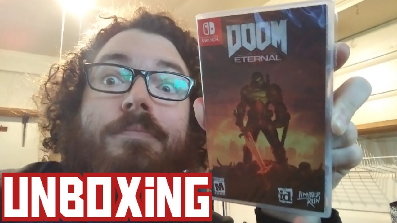 Doom Eternal limited run nintendo switch unboxing - YouTube