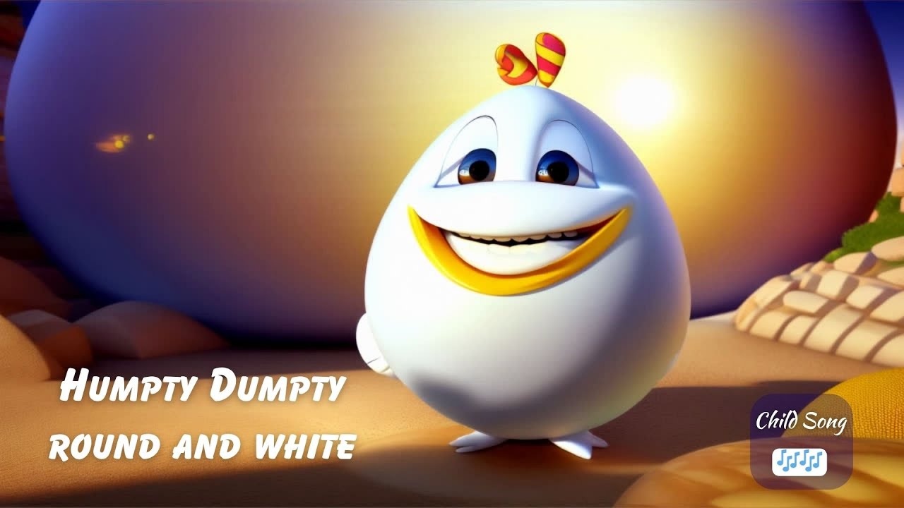 Humpty Dumpty round and white | Rhymes for Kids | Kids | Nursery Rhymes ...